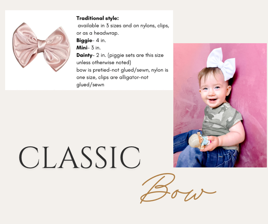 Classic Bow (Custom/Preorder) – Bows For Jo